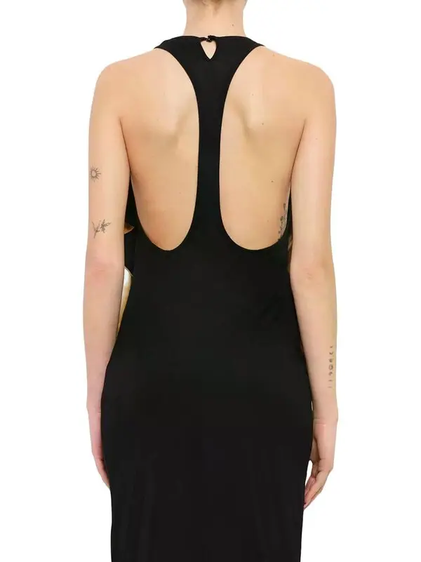 Givenchy Mask Graphic Halterneck Midi Dress - Black