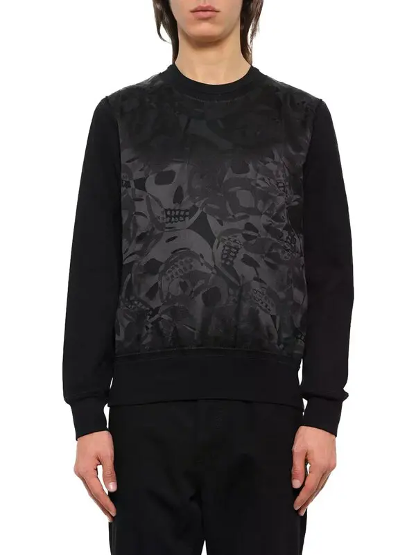 Alexander McQueen Skull Jacquard Sweatshirt - Black