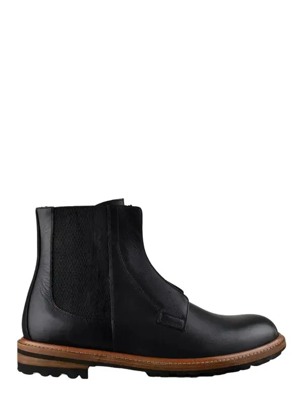 Dolce & Gabbana Calf Leather Flap Ankle Boots - Black