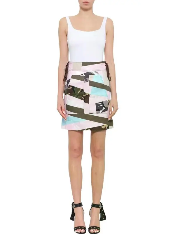 Kenzo Broken Camo Skirt - Multicolour