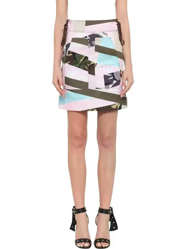 Kenzo Camouflage Mini Skirt - Pink