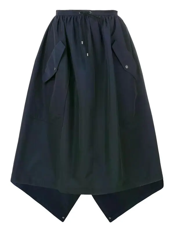 Kenzo Flap Pocket Full Skirt - Blue