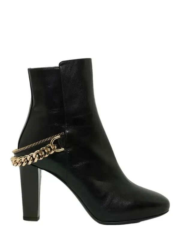 LANVIN Chain Detail Ankle Boots - Black