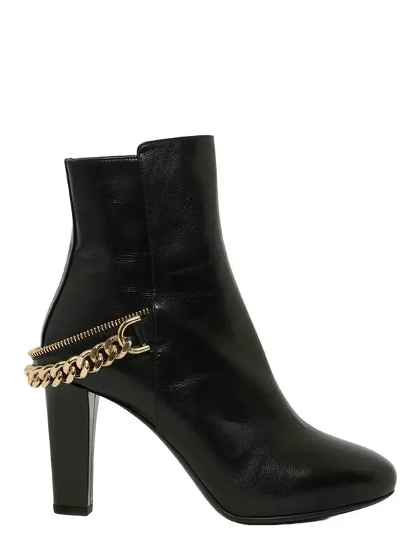 LANVIN Chain Detail Ankle Boots - Black