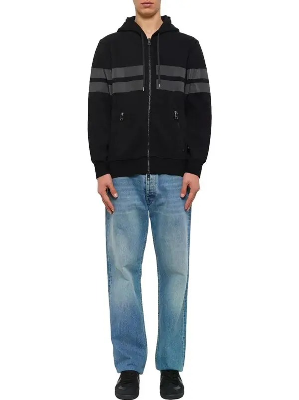 Neil Barrett Panelled Hoodie - Black