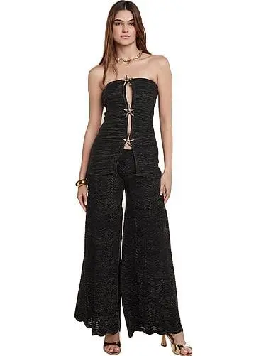 Victoria's Secret Capittana Tory Palazzo Pants - Black