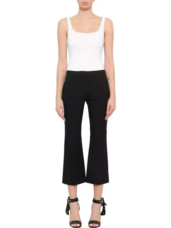 Alexander McQueen Cropped Tailored Trousers - Black