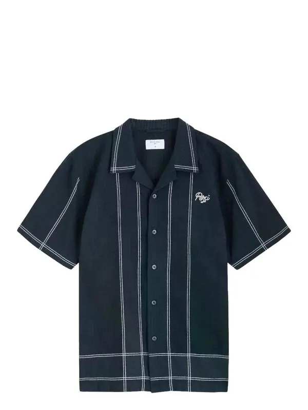 PERCIVAL Sicily Embroidered Shirt - Blue