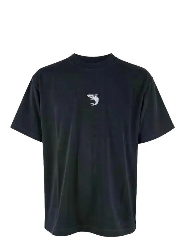 ALBERTO BRESCI Embroidered T-shirt - Black