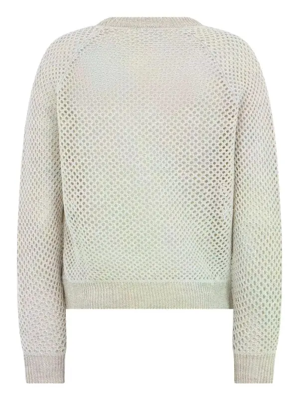 Peserico Open-knit Raglan-sleeve Sweater - Neutrals