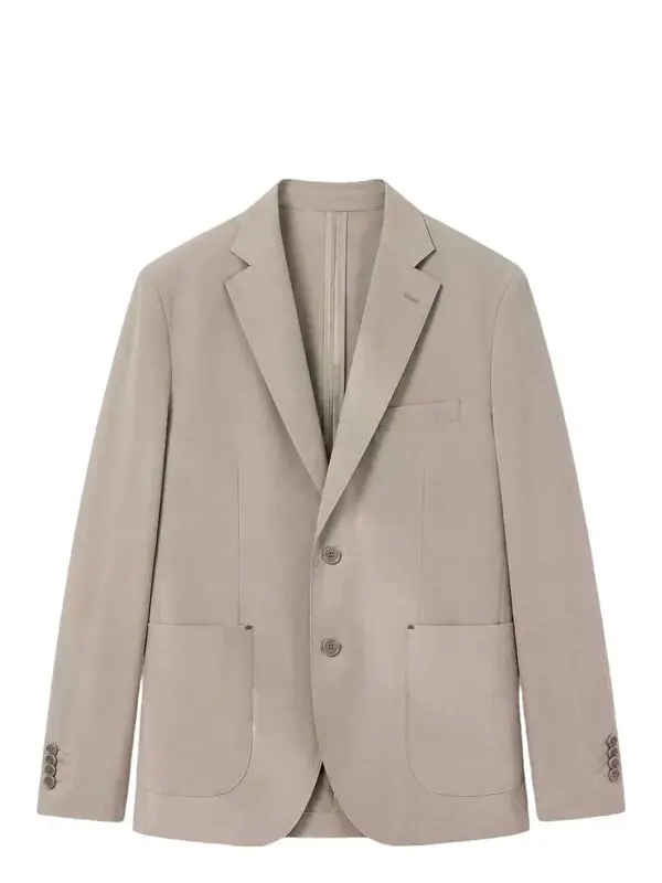 MANUEL RITZ Notched-lapel Single-breasted Blazer - Brown