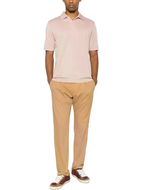 Herno Pleated Straight-leg Trousers - Brown