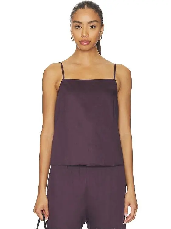 LESET Yoko Tie Back Top - Wine