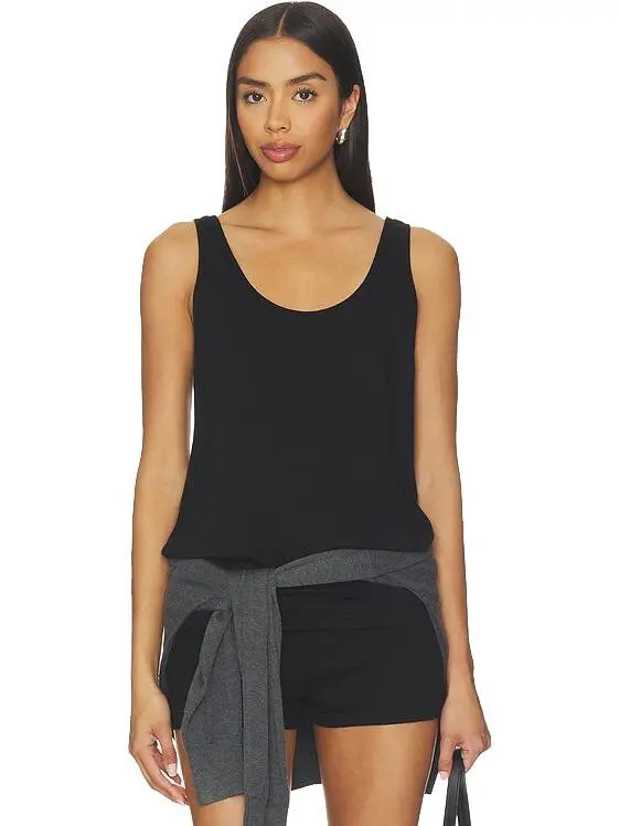 Cotton Citizen The Mykonos Relaxed Tank - Black