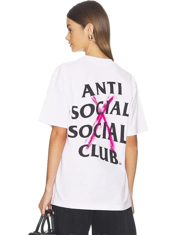 ANTI SOCIAL SOCIAL CLUB Hand Painted Graphic T-shirt - White