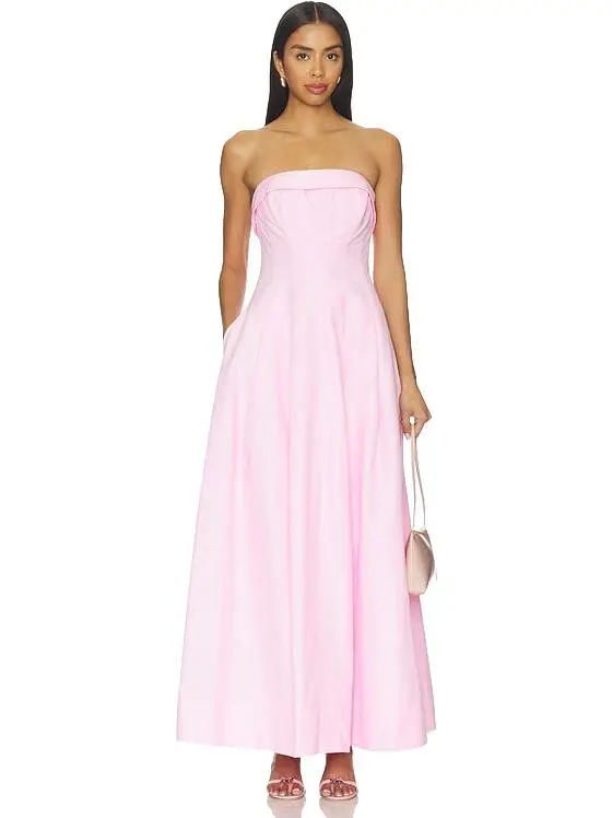 Simkhai Avril Cotton Bustier Dress - Pink