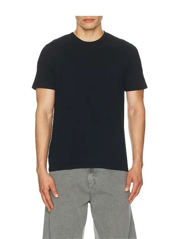 Vince Garment Dye Short Sleeve Tee In . Also - Blue