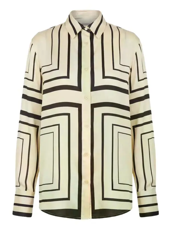 NICHOLAS Iris Long-sleeve Shirt - Neutrals
