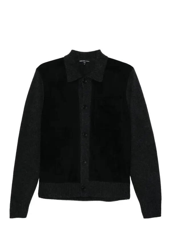 JAMES PERSE Panelled Cardigan - Grey