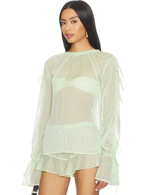 SHANI SHEMER Jeanie Longsleeve Top - Mint