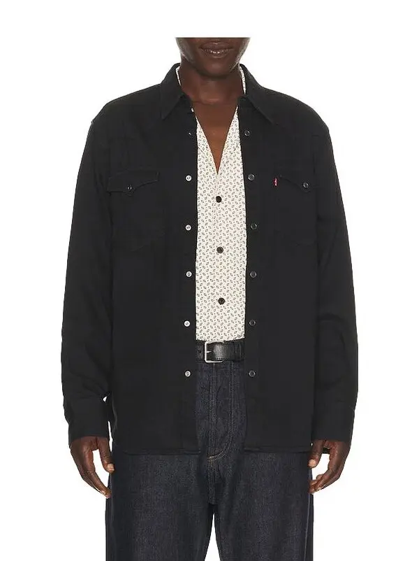LEVI'S Barstow Western Standard Shirt In . Also - Black
