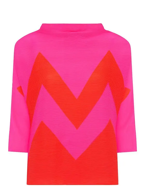 BEATRICE VON TRESCKOW Zig Zag Jumper - Orange/pink