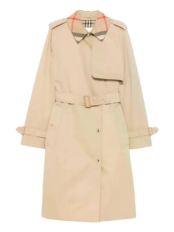 Burberry Belted Double-breasted Trench Coat - Neutrals