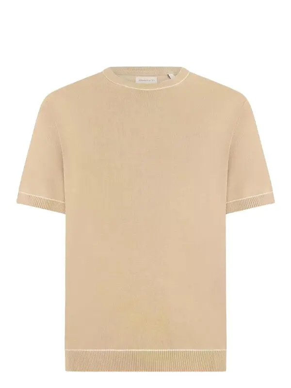 Gant Short-sleeve Crew-neck T-shirt - Neutrals