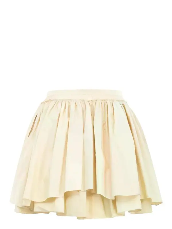Loewe Layered Mini Skirt - Neutrals