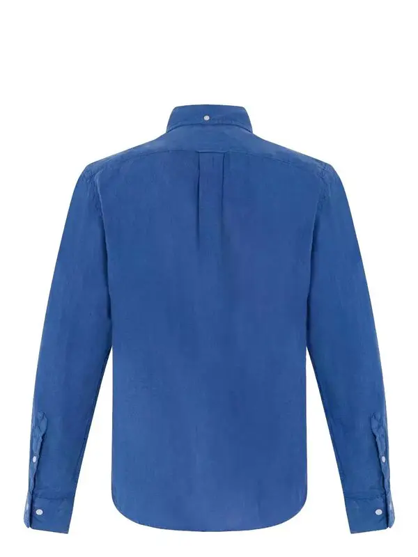 Gant Long-sleeve Linen Shirt - Blue