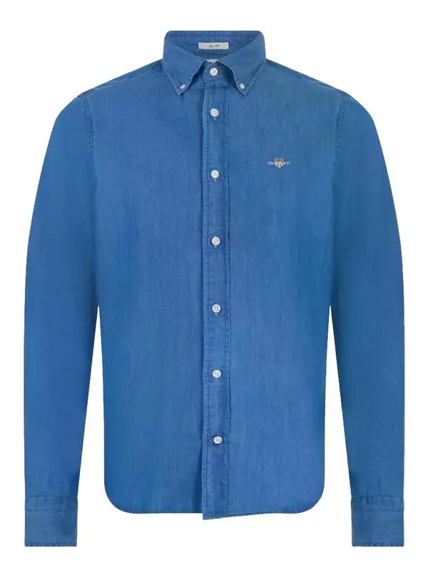 Gant Long-sleeve Cotton Shirt - Blue