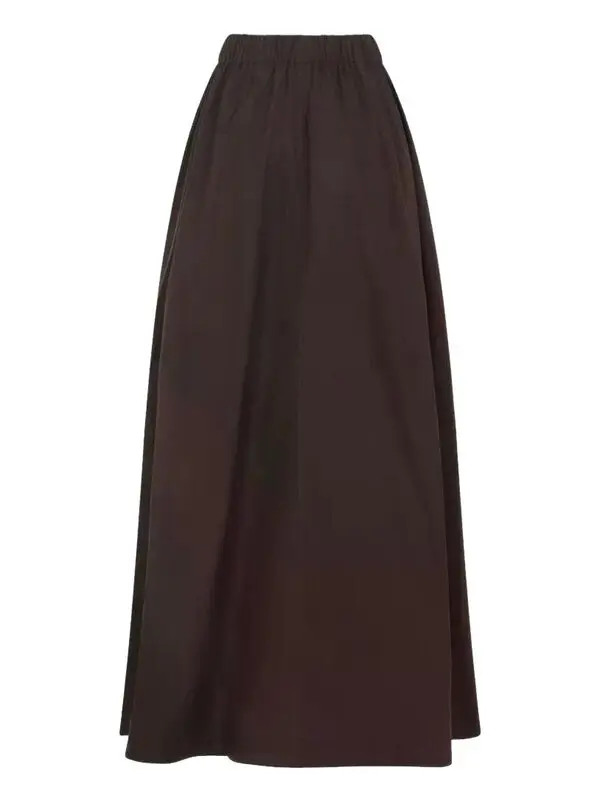 Co Elasticated Waistband Maxi Skirt - Brown