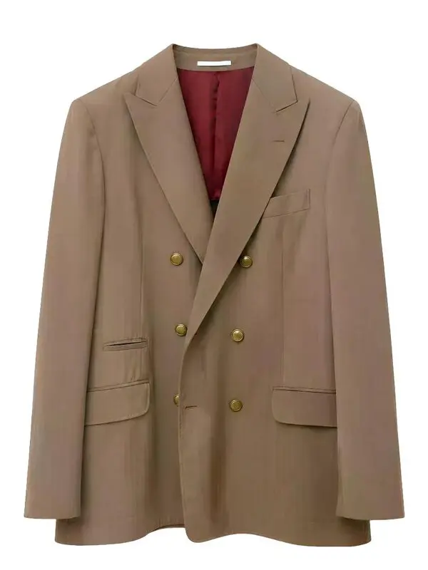 Brunello Cucinelli Double-breasted Blazer - Neutrals