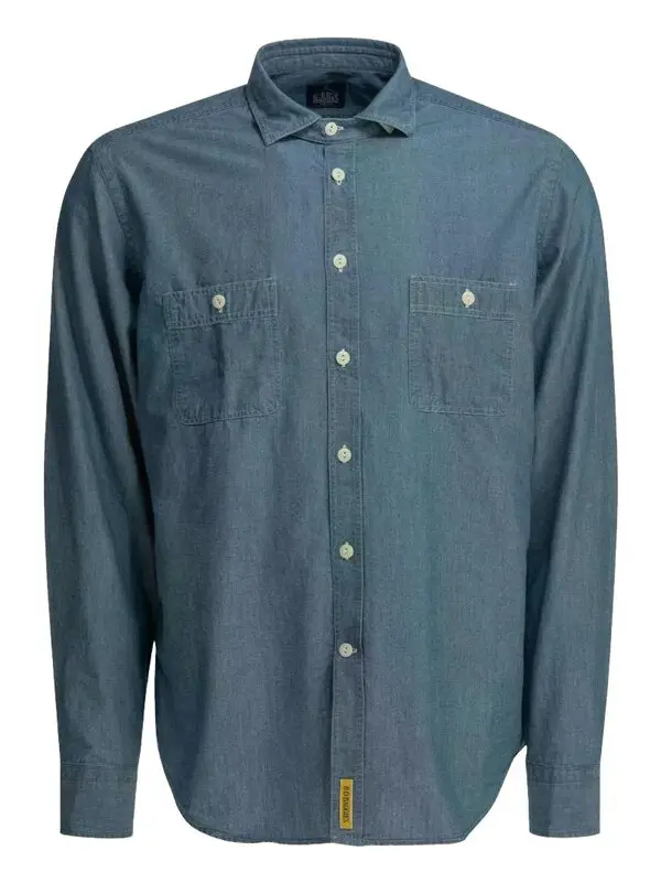 B.D.BAGGIES Chest-pocket Denim Shirt - Blue