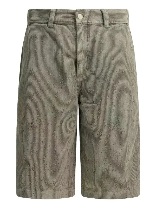MFPEN Distressed Corduroy Shorts - Grey