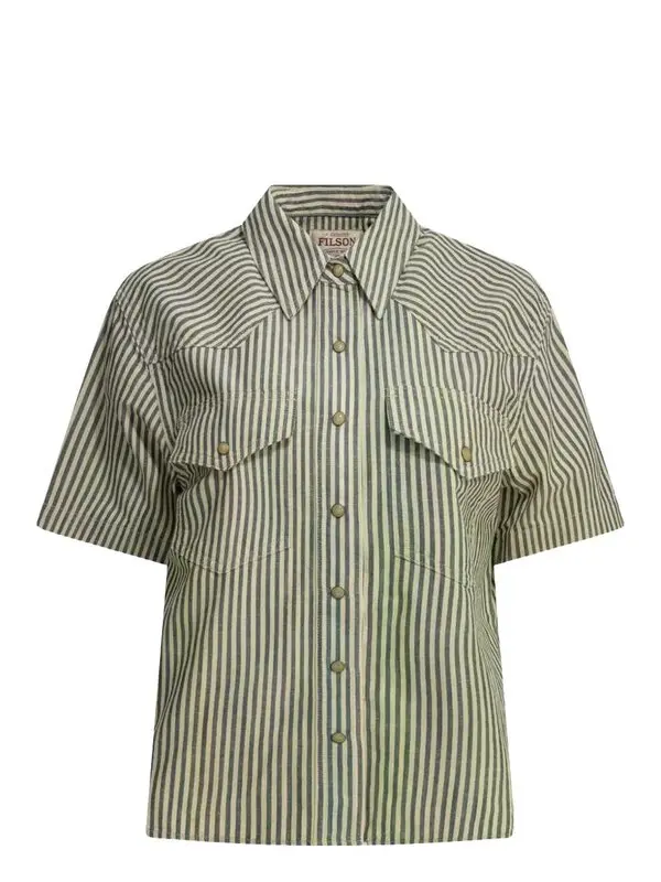 Filson Western Striped Button-down Shirt - Blue