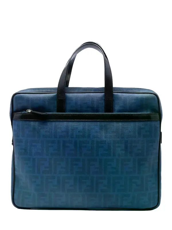Fendi Zucca Spalmati Business Bag - Black