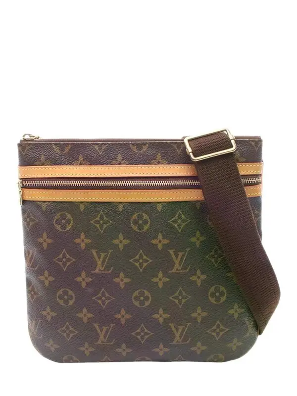 LOUIS VUITTON Monogram Bosphore Pochette Crossbody Bag - Brown