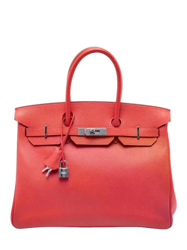 Hermès 35cm Epsom Birkin Retourne Handbag - Red