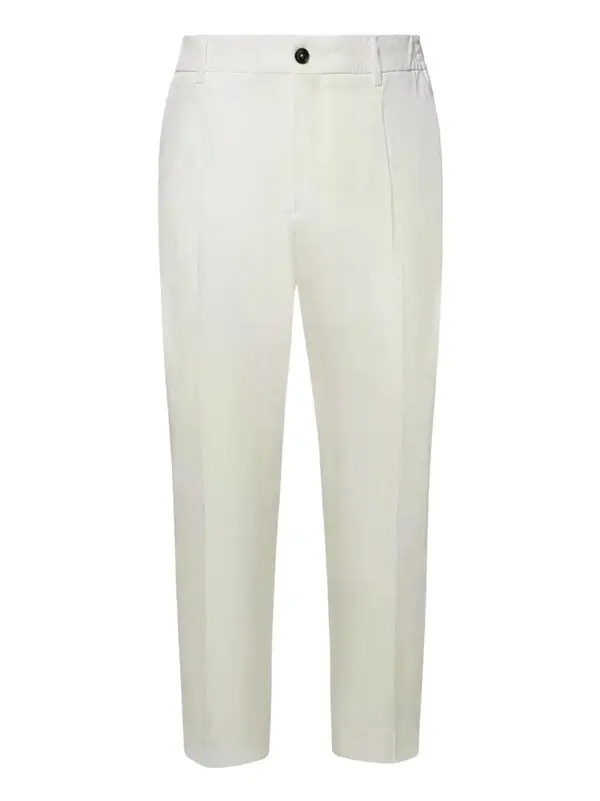 BE ABLE Pleated Front Elasticated Waist Trousers - Neutrals
