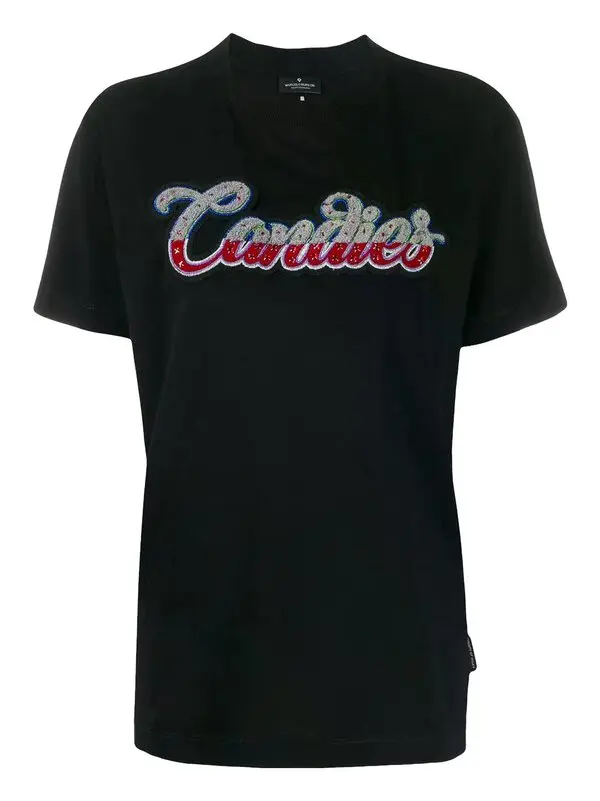 COUNTY OF MILAN Multicolor Graphic T-shirt - Black
