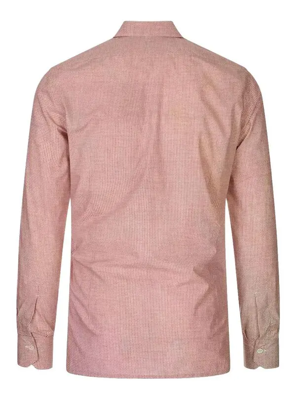 Kiton Geometric-print Long-sleeve Shirt - Red