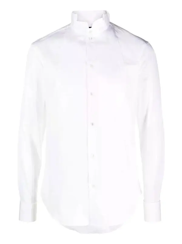 Emporio Armani Wingtip-collar Long Sleeve Shirt - White