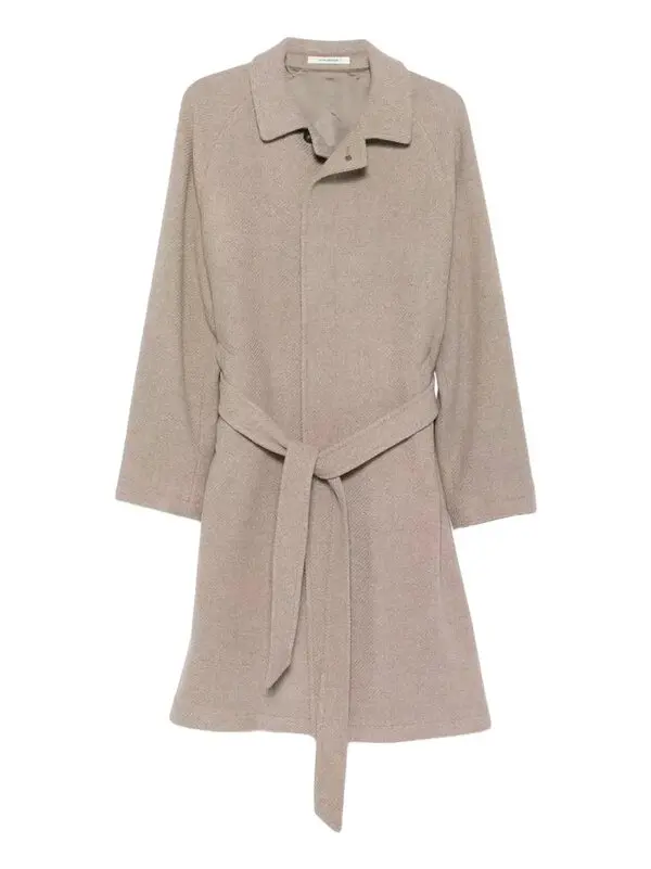 Tagliatore Belted Coat - Neutrals