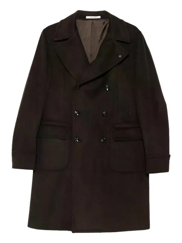 Tagliatore Double-breasted Coat - Brown
