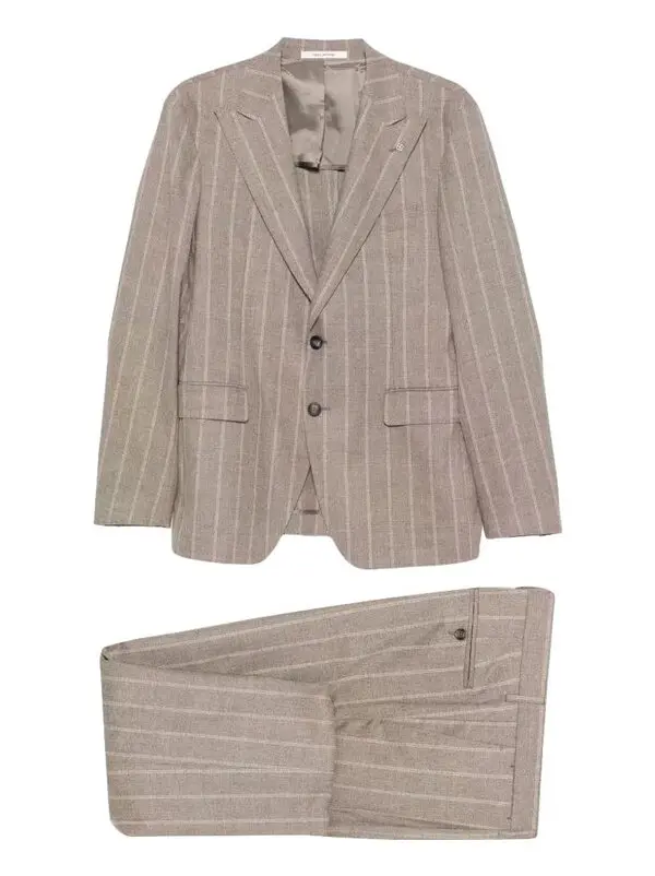 Tagliatore Pinstripe-pattern Suit - Neutrals