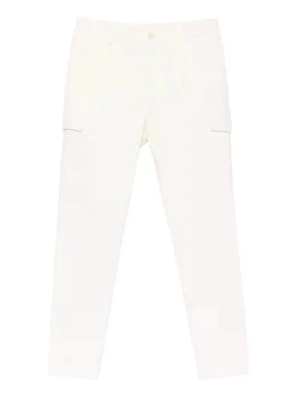 Tagliatore Pleated Corduroy Trousers - Neutrals