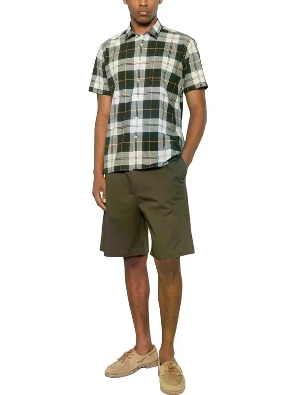 Barbour Tartan-pattern Short-sleeve Shirt - Green