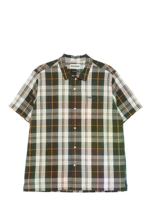 Barbour Tartan-pattern Seersucker Shirt - Neutrals