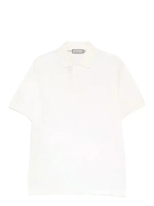 Canali Short-sleeve Polo Shirt - Neutrals
